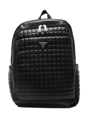 Guess Logo-patch Backpack - Black