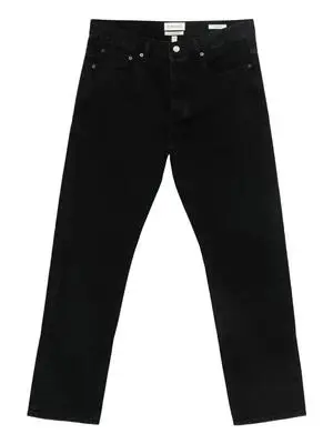 FRAME Denim Straight-leg Jeans With Button Fastening - Black
