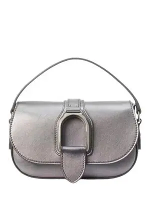 Ralph Lauren Wellington Buckle-detail Cross Body Bag - Silver