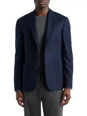 Vince Icon Relaxed Fit Cashmere Twill Sport Coat - Navy