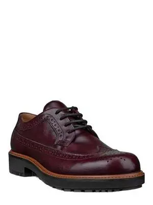 Ecco Metropole Oslo Brogue Wingtip Dark Ruby