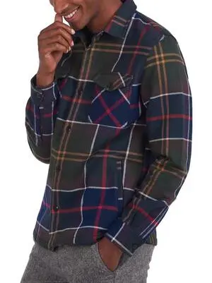 Barbour Cannich Regular Fit Plaid Cotton Button-up Overshirt - Classic Tartan