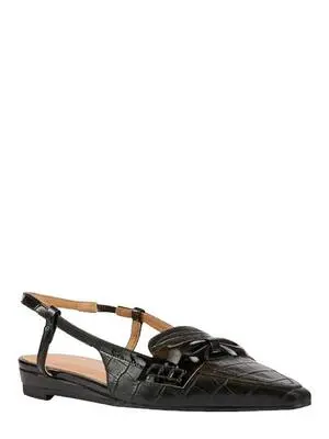 Andre Assous Blake Slingback Wedge - Black