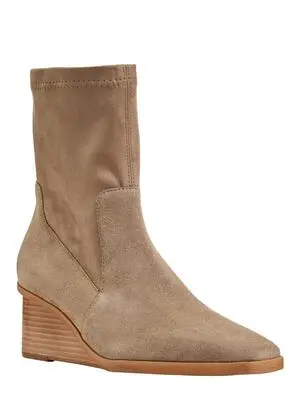 Andre Assous Verona Wedge Bootie - Warm Taupe