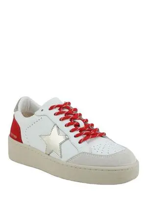 Vintage Havana Noah Low Top Sneaker - White/red Multi