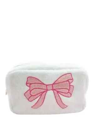 MALIBU SUGAR Plush Cosmetic Bag - Whitebow