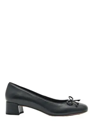 REISS Leather Anna Pumps - Black