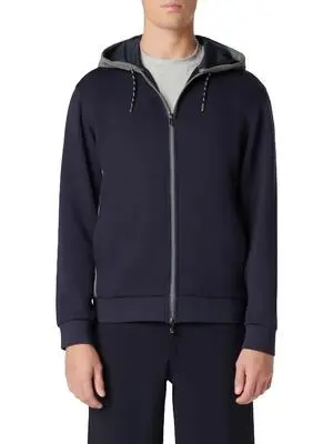 Bugatchi Full Zip Hoodie - Navy