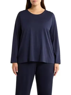 Eileen Fisher Boxy Organic Cotton Top - Ink