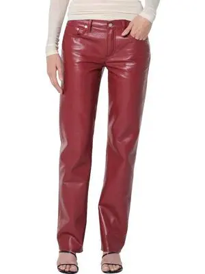 AGOLDE Leather Blend Straight Leg Pants