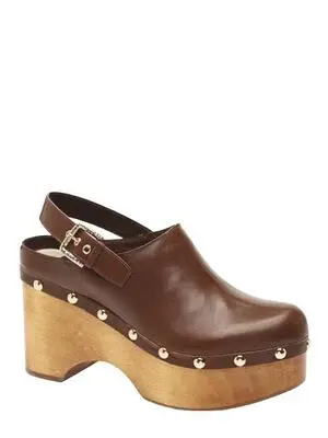 Dolce Vita Adelan Slingback Clog Brown Leather