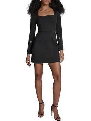 BCBGMAXAZRIA Rivet Detail Mini Dress