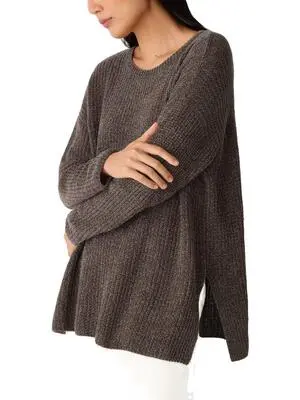 Eileen Fisher Chenille Rib Sweater - Rye