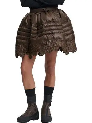 Cecilie Bahnsen X The North Face Quilted Down Skirt - Soil Brown