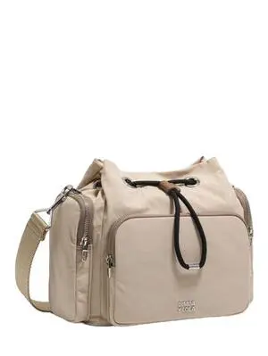 Bimba Y Lola Nylon Pocket Bucket Bag Sand