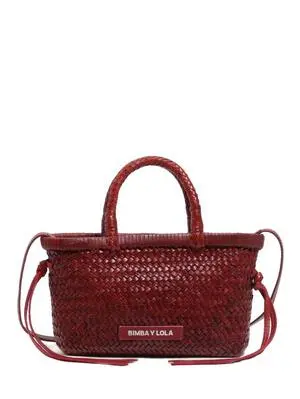 Bimba Y Lola Leather Handbag - Dark Red