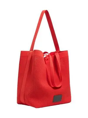 Bimba Y Lola Large Flyknit Shopper Bag - Tomato