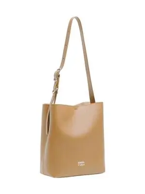 Bimba Y Lola Medium Leather Bag - Desert
