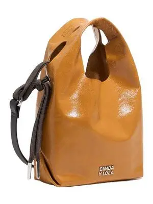 Bimba Y Lola Leather Mini Handbag - Caramel