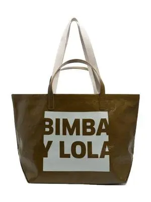 Bimba Y Lola Large Shopper Bag - Khaki