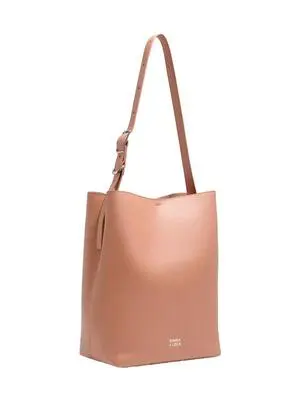 Bimba Y Lola Large Leather Carlino Shoulder Bag - Pink