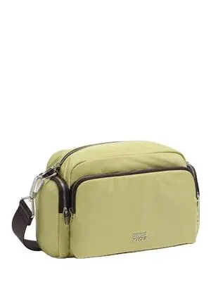 Bimba Y Lola Nylon Pocket Crossbody Bag - Pale Lime