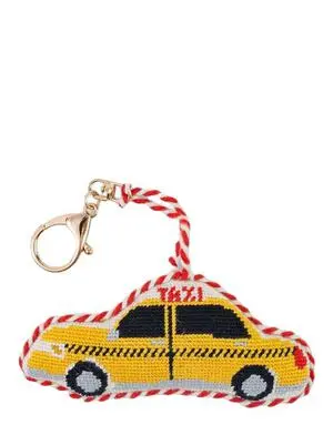 FURBISH Needlepoint Bag Charm Taxi Cab