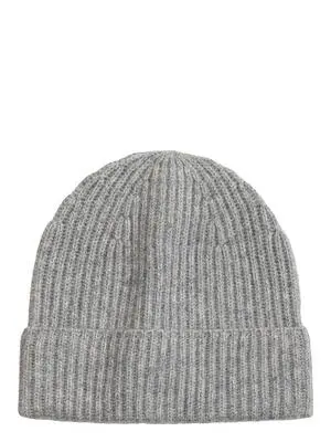 Echo Cardigan Stitch Beanie - Silver