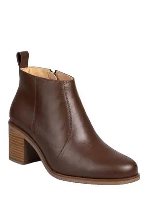 MANELA Mia Leather Chelsea Boot - Brown
