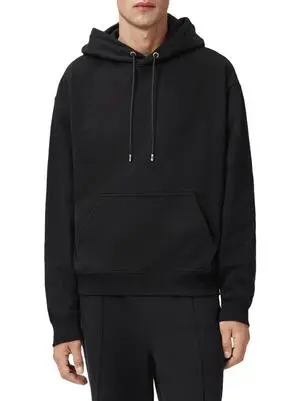 ALLSAINTS Milo Cotton Hoodie - Jet Black