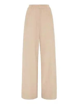 Brunello Cucinelli Loose Fit Corduroy Trousers - Beige