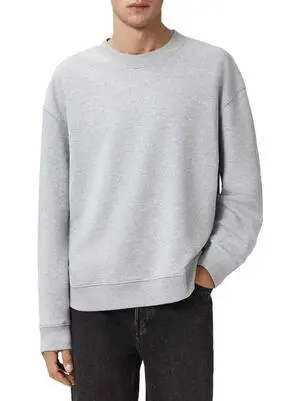 ALL SAINTS Milo Oversized Cotton Fleece Sweatshirt