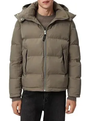 ALLSAINTS Marlo Ramskull Puffer Jacket - Gull Brown