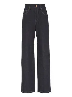 Brunello Cucinelli Loose Fit Trousers - Dark Denim
