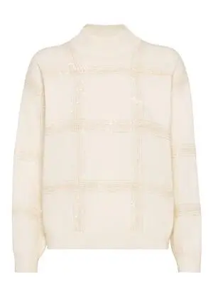 Brunello Cucinelli Sweater With Embroidery - Panama