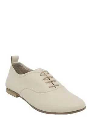 STIVALI NEW YORK Maku Oxford Flats - Ivory Leather