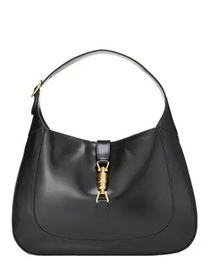 Gucci Leather Jackie 1961 Shoulder Bag - Black