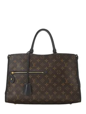 LOUIS VUITTON Monogram Canvas Top Handle Bag - Black