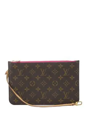 LOUIS VUITTON Monogram Neverfull Pouch MM NM Purple