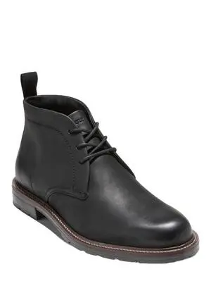 Cole Haan Roundhill Grand Waterproof Chukka Boot - Black Nubuck/dark Natural
