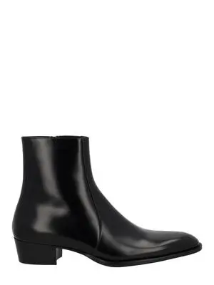 Saint Laurent Roman Ankle Boots - Black