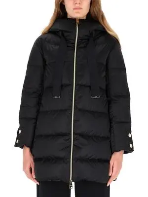 Herno A-shape Padded Coat Black