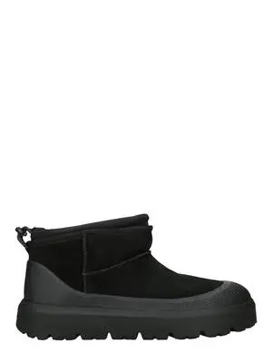 UGG Suede Classic Ultra Mini Weather Hybrid Ankle Boots Black