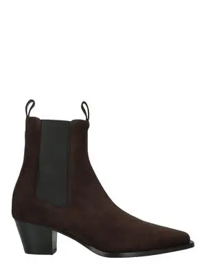 TOTEME Suede City Ankle Boots - Brown