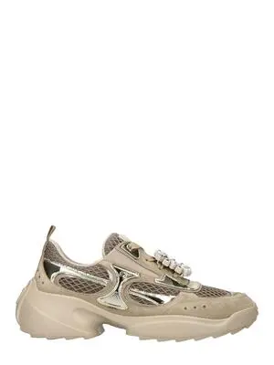 ROGER VIVIER Viv' On The Run Sneakers - Gold