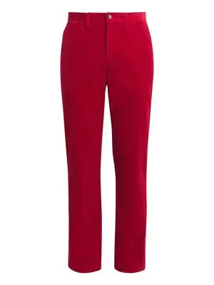 Ralph Lauren Corduroy Bedford Straight Trousers Red