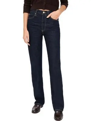 FRAME The Vertical Straight Leg Jeans - Rinse
