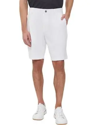 REDVANLY Varick Pull-on Shorts - Bright White