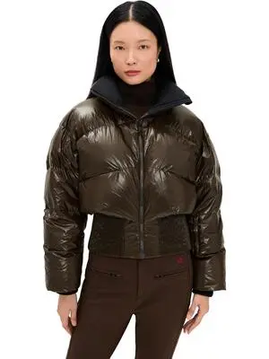 Perfect Moment Auretta Ski Bomber Jacket - Chocolate
