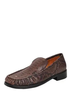 Acne Studios Light Hiss Embossed Loafers - Brown